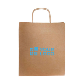 Saco clássico kraft espaçoso alças 115 g/m2 | Desde 0,31€